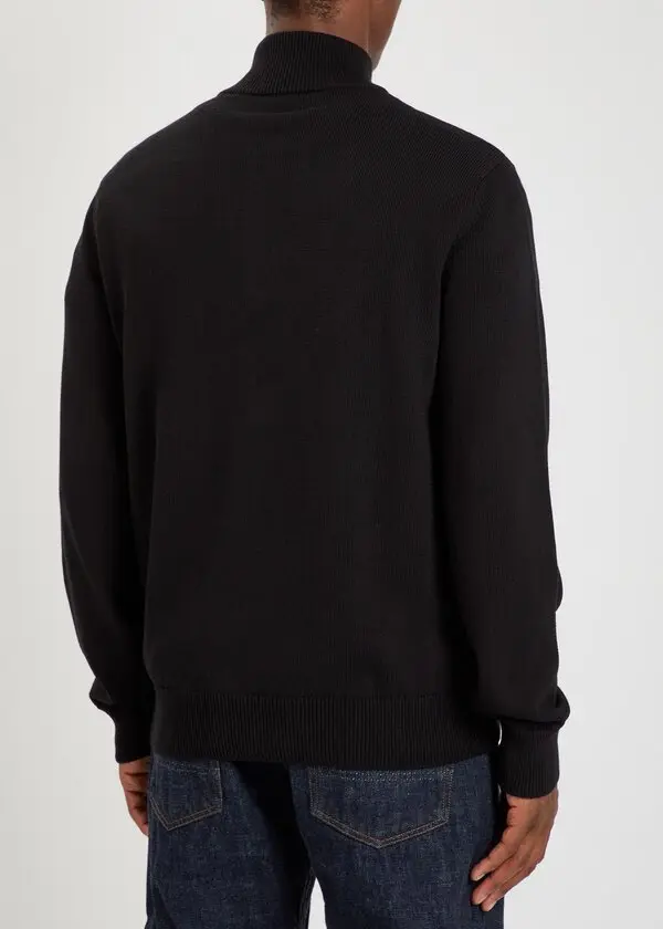 Emporio Armani Embroidered Logo High-neck Jumper