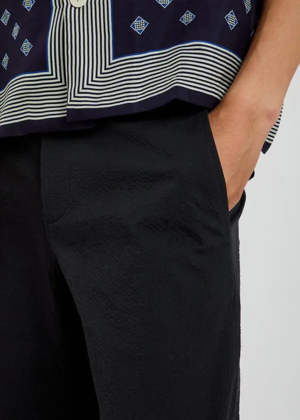 BODE Straight-leg Seersucker Trousers