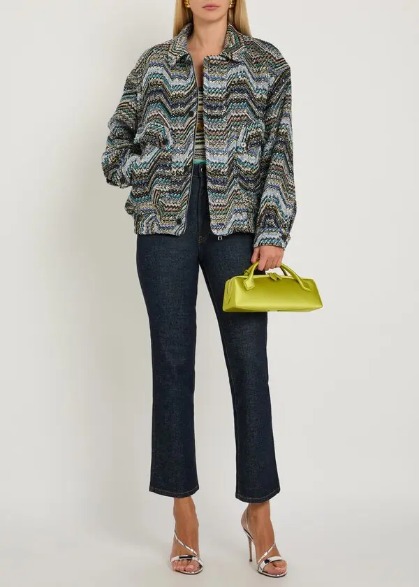 Missoni Zigzag Metallic-knit Jacket