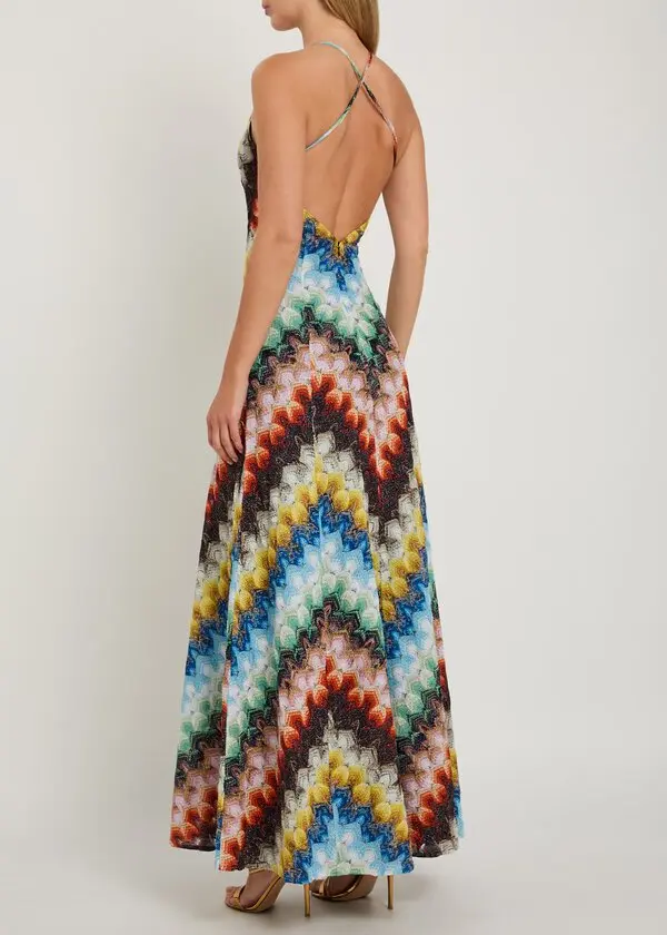 Missoni Patterned Raschel Lace Maxi Dress