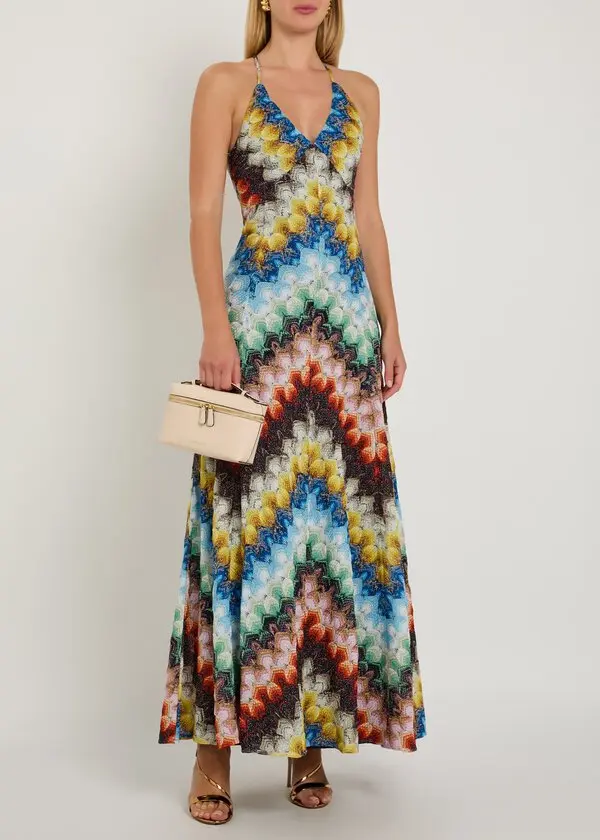 Missoni Patterned Raschel Lace Maxi Dress
