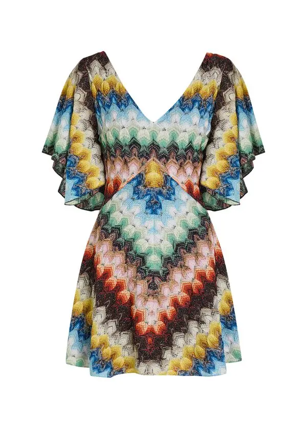 Missoni Patterned Lace Mini Dress