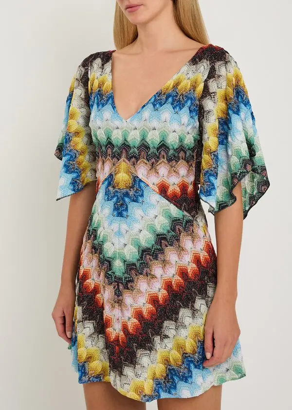 Missoni Patterned Lace Mini Dress