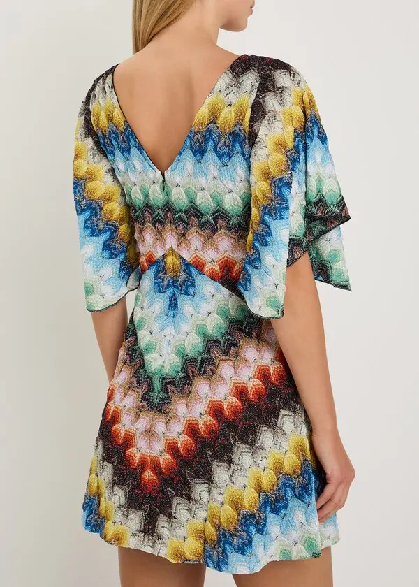Missoni Patterned Lace Mini Dress