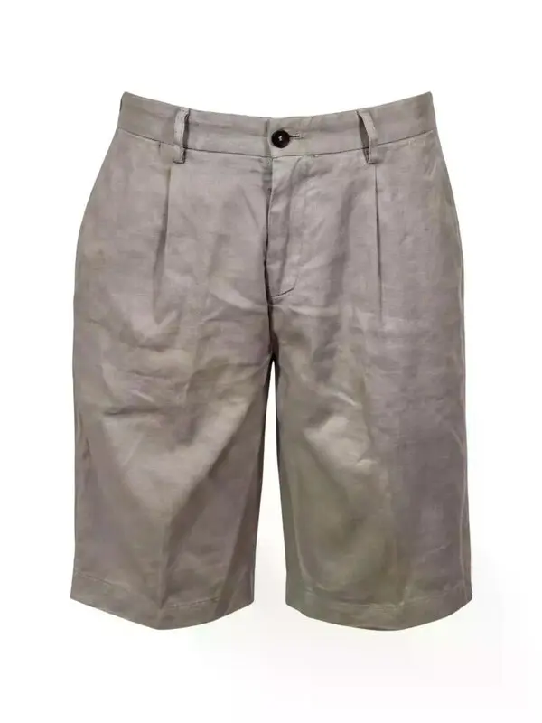 DEVORE INCIPIT Pleated Detail Belt-loop Chino Shorts