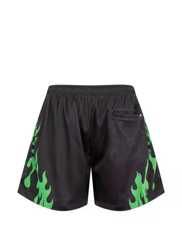 MARKET Toxic Flames Mesh Shorts