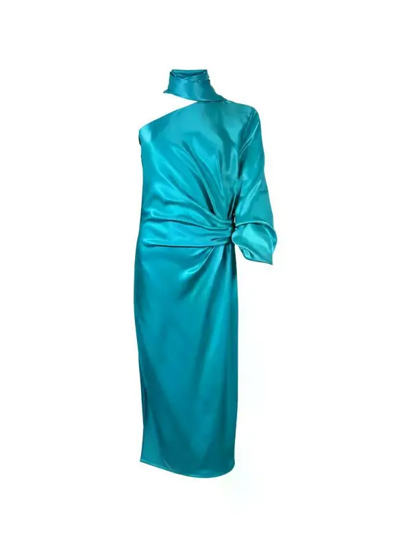 Pinko One-shoulder Draped Maxi Dress