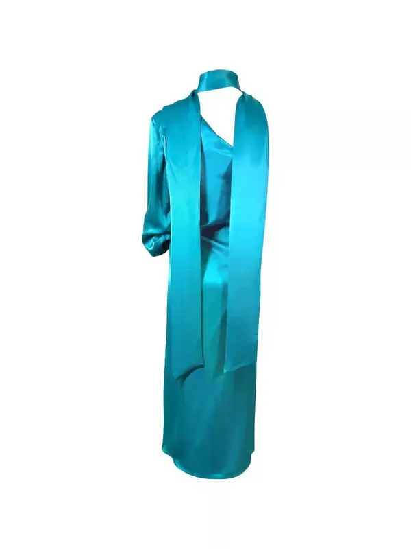 Pinko One-shoulder Draped Maxi Dress
