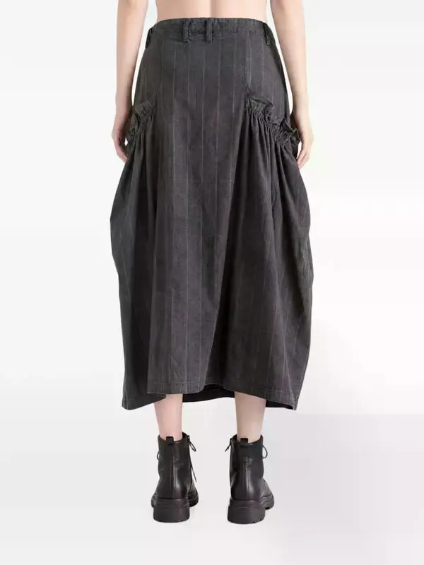 Y’s Pinstripe Midi Skirt
