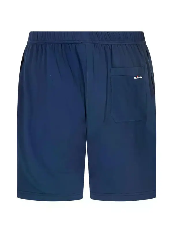 Kiton Logo Embroidered Shorts