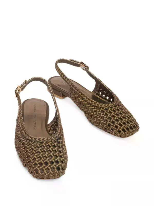 STUART WEITZMAN Marina Woven Slingback Pumps
