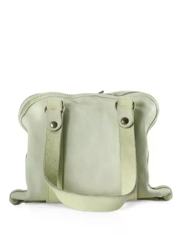 Guidi Zip-fastening Leather Clutch Bag - Neutrals