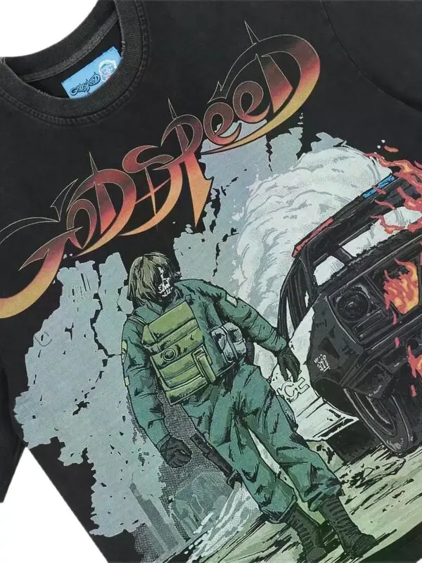 GODSPEED Khaos Graphic-print T-shirt - Black