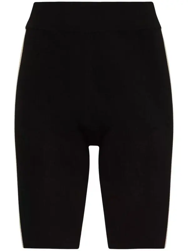 ST. AGNI Cycling Shorts With Side Stripe - Black