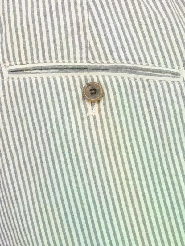 MYTHS Striped Cotton Shorts