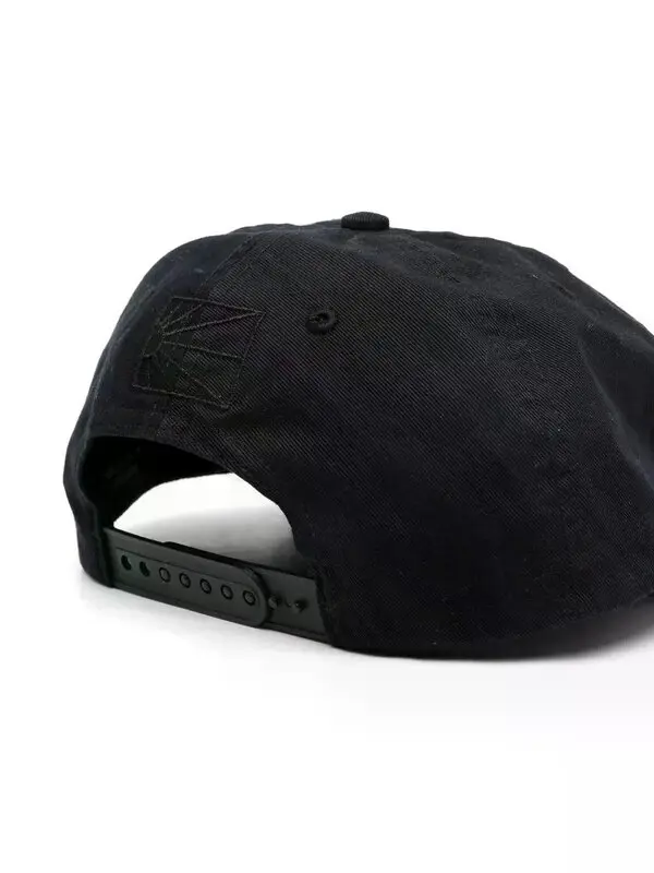 RASSVET Motif Print Snapback Cap - Black