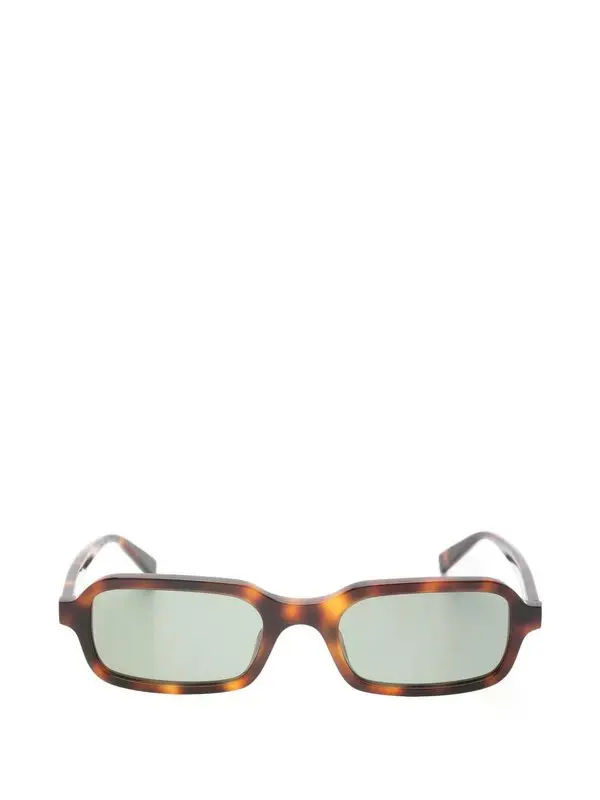 Saint Laurent Rectangle Frame Sunglasses - Brown