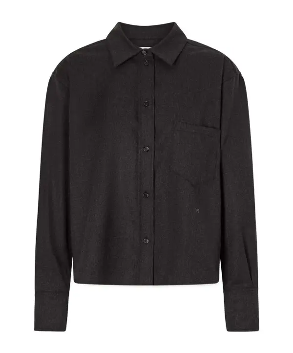 Victoria Beckham Ellys Wool Shirt - Black