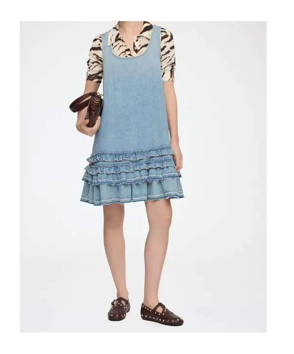 GANNI Dress In Lightweight Denim