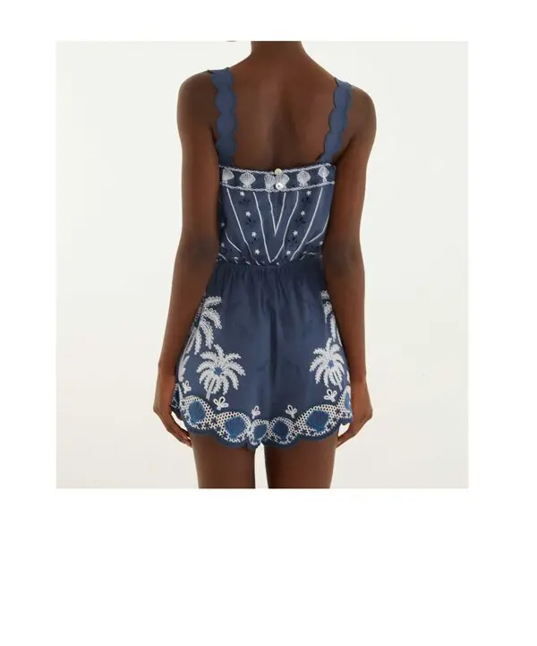 Farm Rio Embroidered Jumpsuit