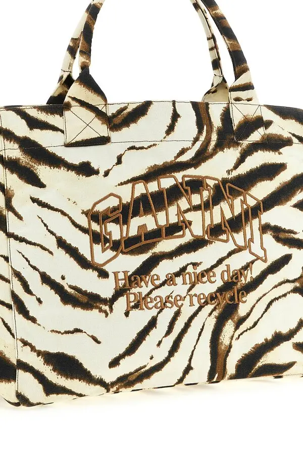 GANNI Tote Xxl In Zebra