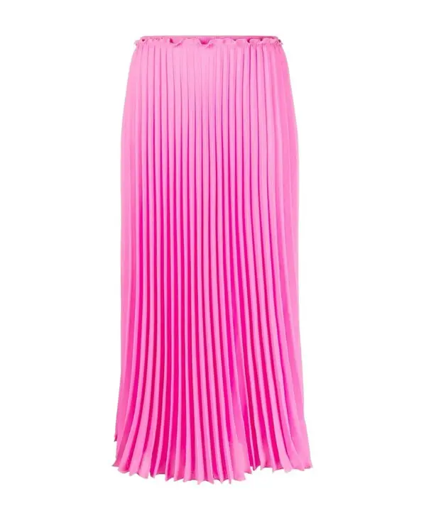 Red Valentino Pleated Midi Skirt - Pink