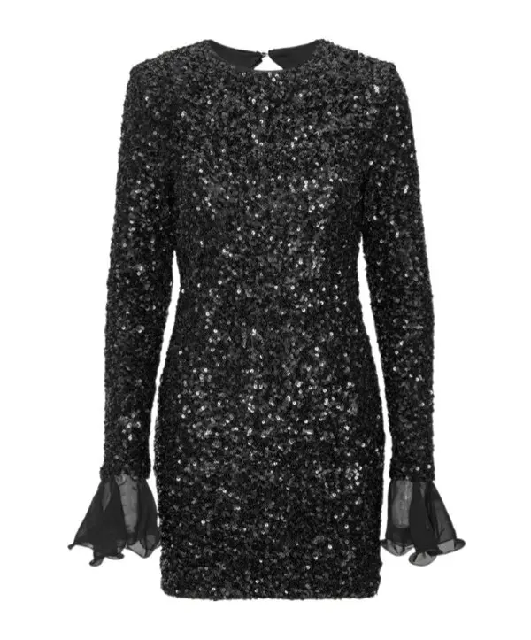 ROTATE BY BIRGER CHRISTENSEN Open Back Sequin Mini Dress