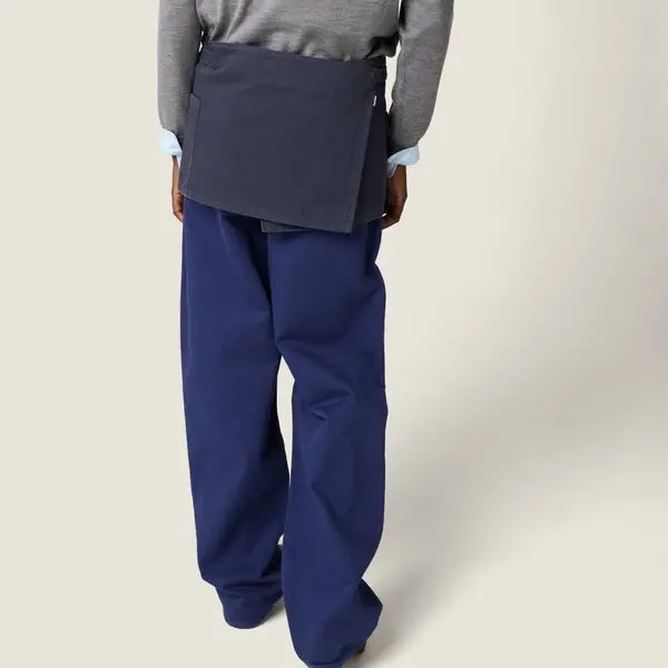 Miu Miu Garment-dyed Gabardine Mini Skirt