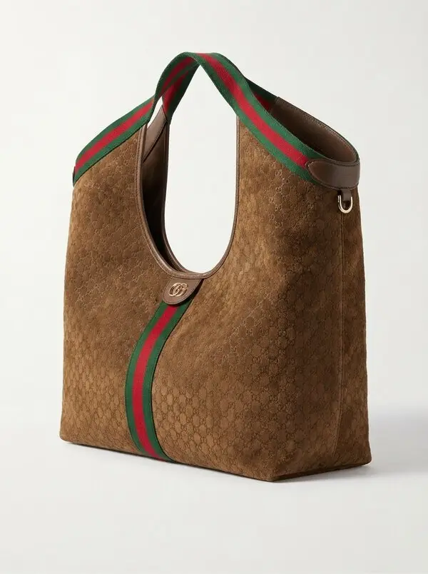 Gucci Giglio Large Tote Bag - Medium Brown