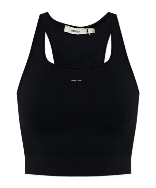PANGAIA Racer-back Compression Tank Top - Black