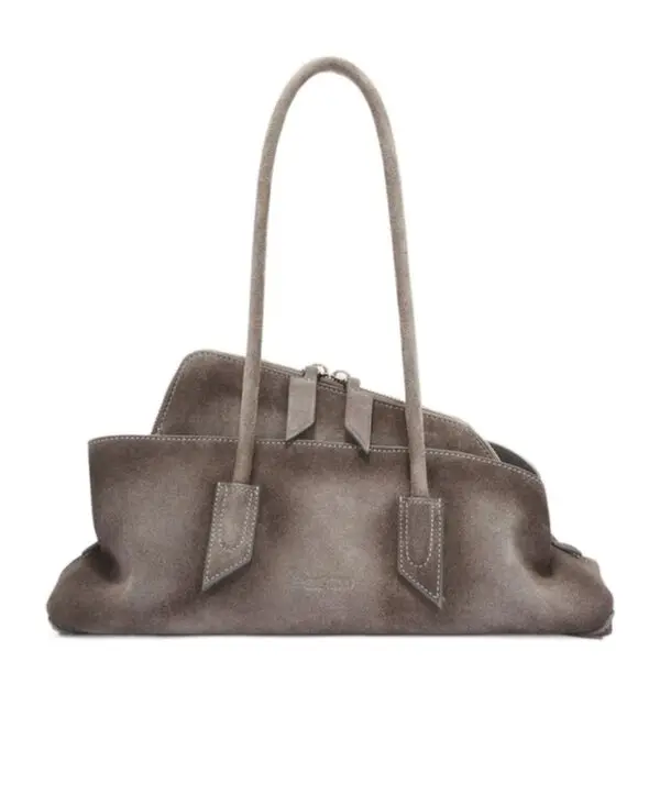 Attico La Passeggiata Small Top Handle Tote Bag - Grey