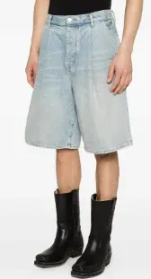 PURPLE BRAND Relaxed Fit Denim Shorts