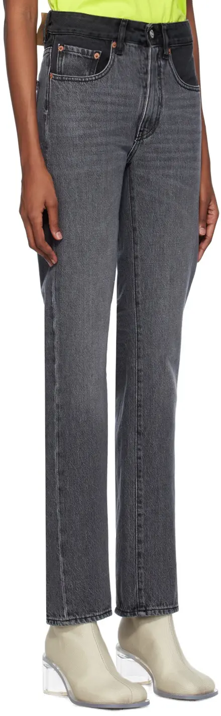MAISON MARGIELA Logo Patch Slim Cut Jeans