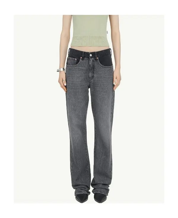 MAISON MARGIELA Logo Patch Slim Cut Jeans