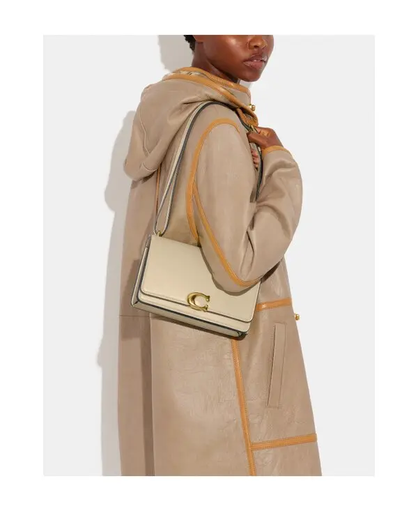 COACH Bandit Logo Plaque Shoulder Bag