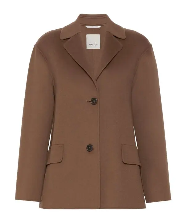 Max Mara Single-breasted Wool Blazer - Mud