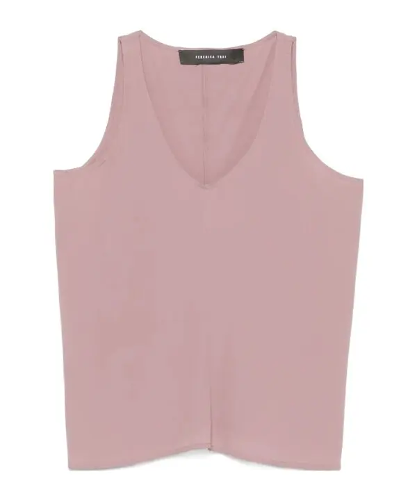 Federica Tosi Sleeveless V-neck Top