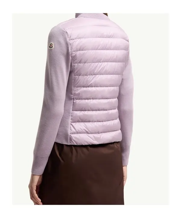 Moncler Padded Wool Zip-up Cardigan