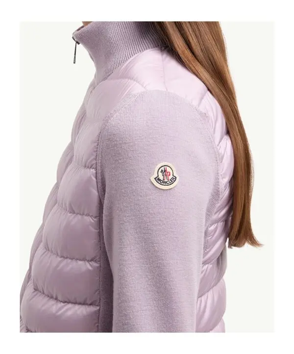 Moncler Padded Wool Zip-up Cardigan