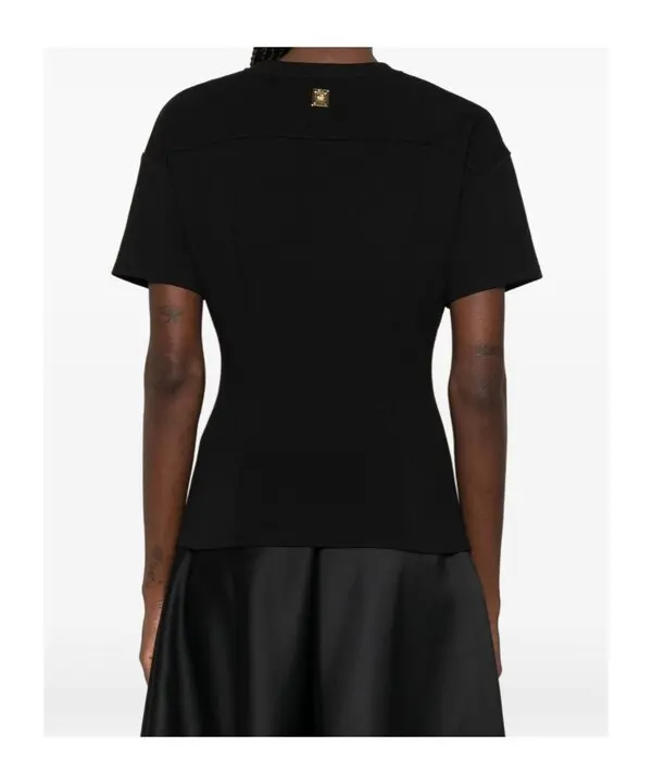 Elisabetta Franchi Button-detail T-shirt