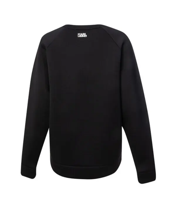 Karl Lagerfeld Graphic Print Crewneck Sweater