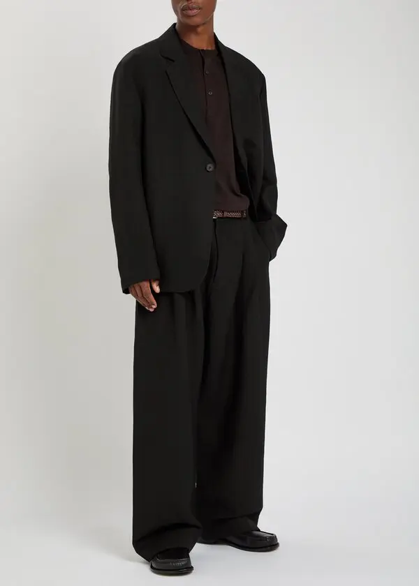Studio Nicholson Denison Linen And Wool-blend Blazer