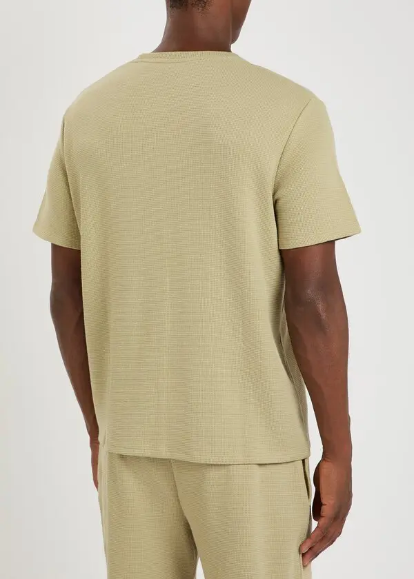 BOSS Logo-embroidered Waffle T-shirt