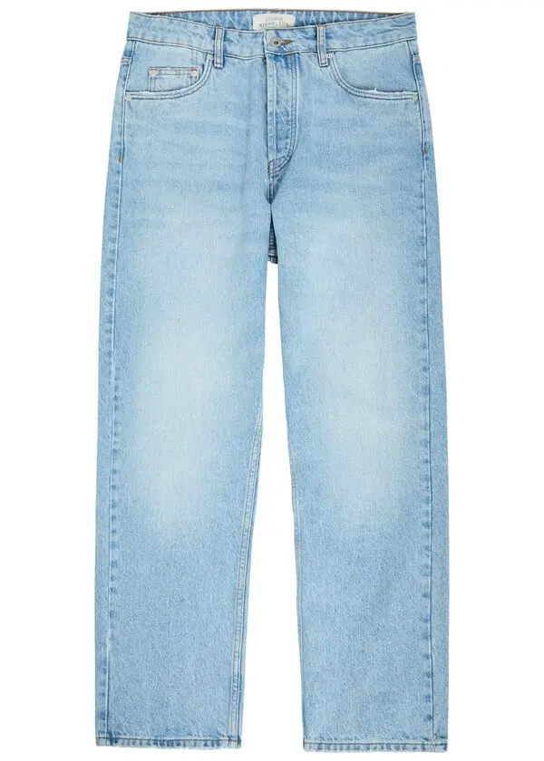 Studio Nicholson Riso Straight-leg Jeans - Light Blue