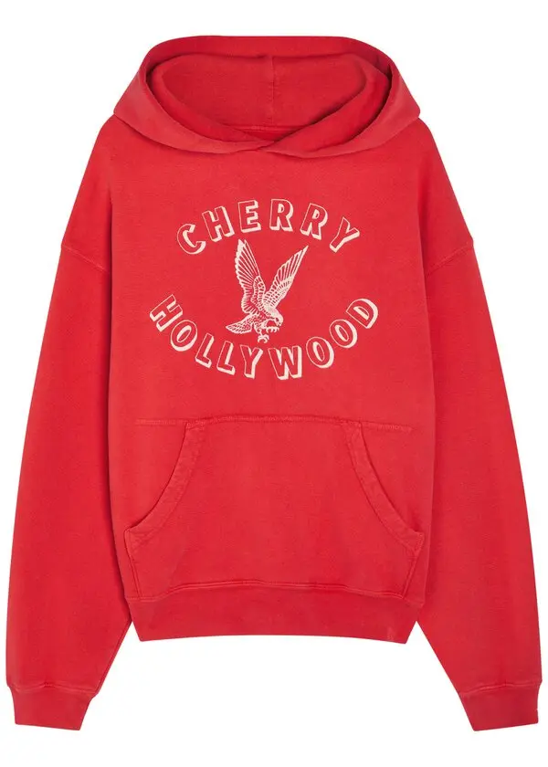 CHERRY LOS ANGELES Hollywood Cotton Hoodie - Red