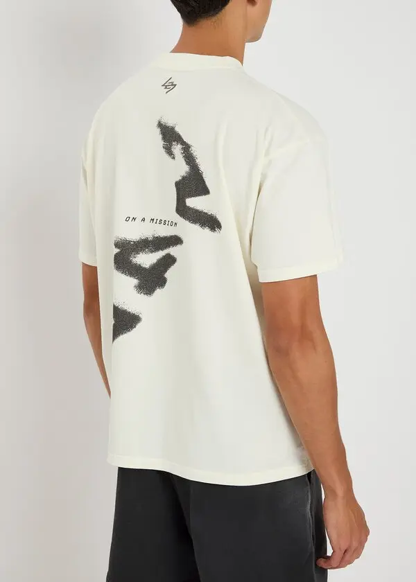 REPRESENT 247 Motion Logo Stretch-cotton T-shirt