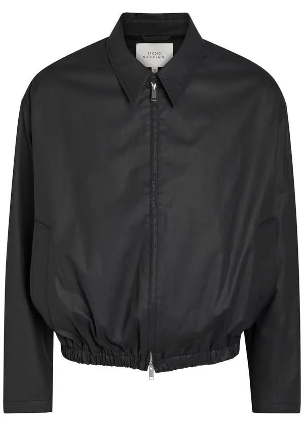 Studio Nicholson Waxed Cotton Jacket - Black