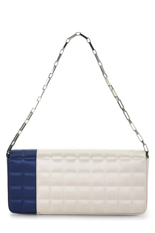 Chanel Satin Chocolate Bar Shoulder Bag