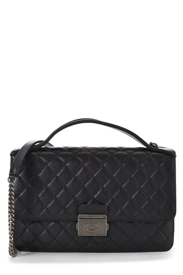 Chanel Goatskin 'cc' University Flap Bag