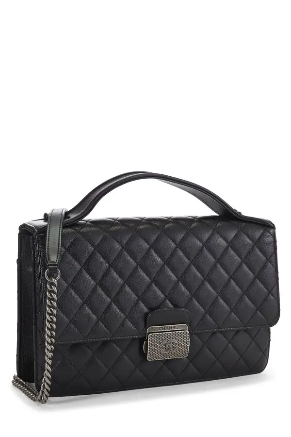 Chanel Goatskin 'cc' University Flap Bag